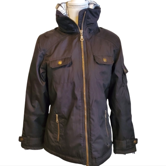 NILS | Jackets & Coats | Nwot Nils Navy 3in Plaid Interior Snow Ski ...